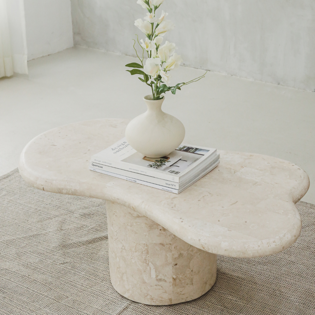 Irregular Wavy Limestone Coffee Table – Ren Wares