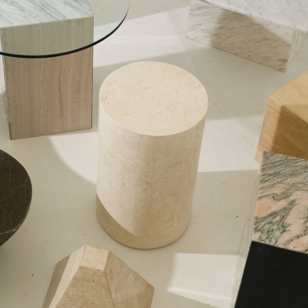 Round Limestone Plinths – Ren Wares